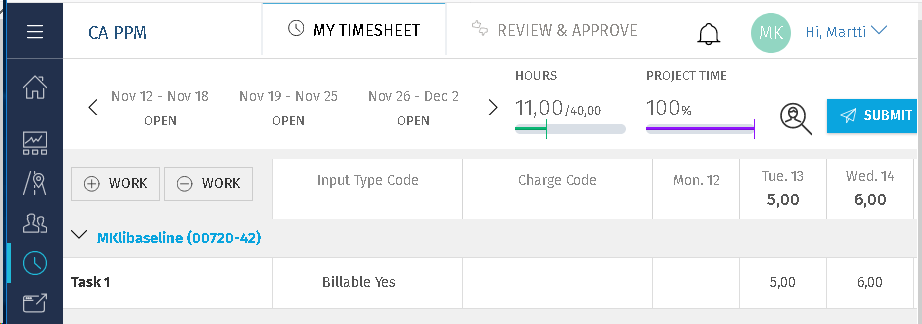 CA PPM Timesheets | Clarity