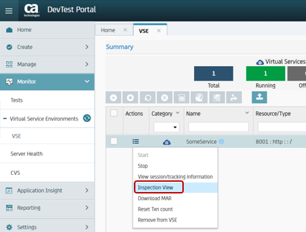 Capture incoming requests/responses | Service Virtualization