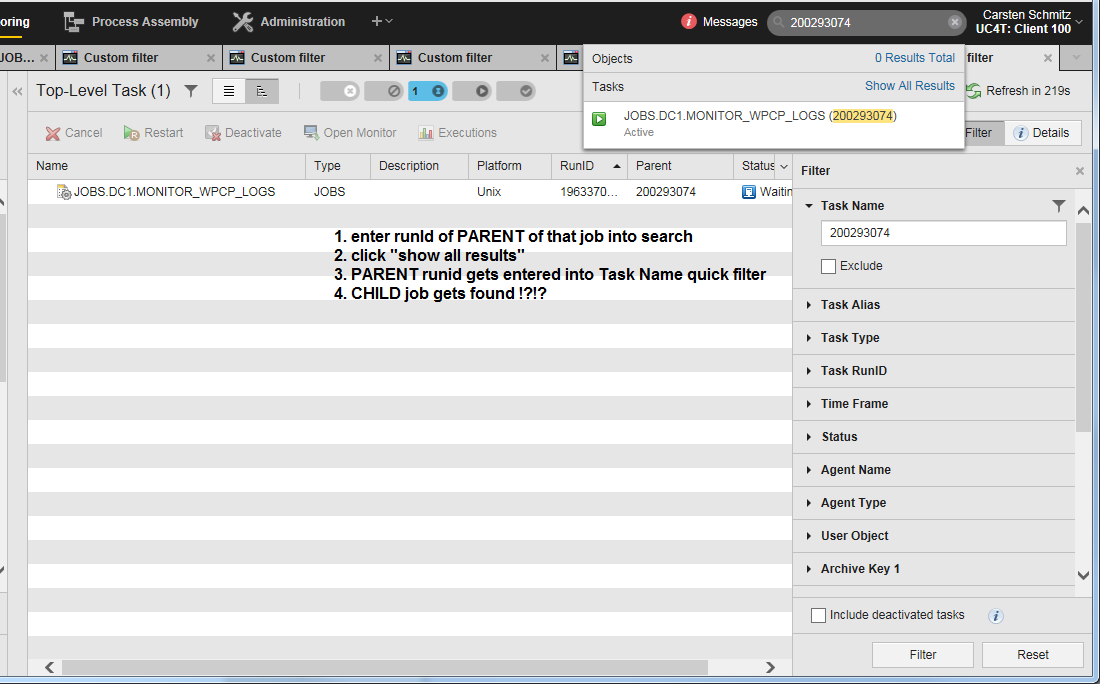 Please help me replicate something for Automic support (V12.x ...