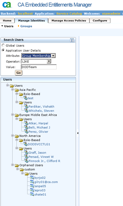Query Embedded Entitlements Manager Group Membership | Symantec Access ...