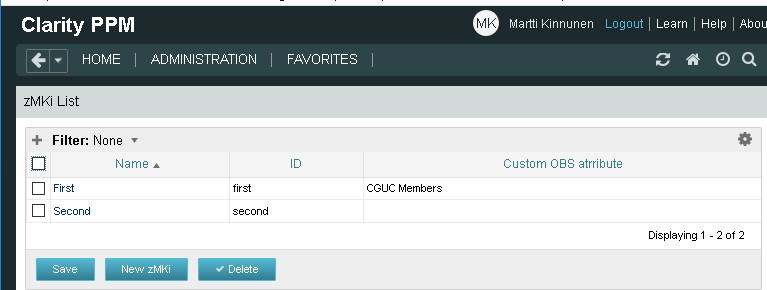 OBS lookup | Clarity