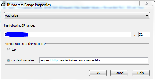 Access control based on X-Forwarded IP | Layer7 API Management