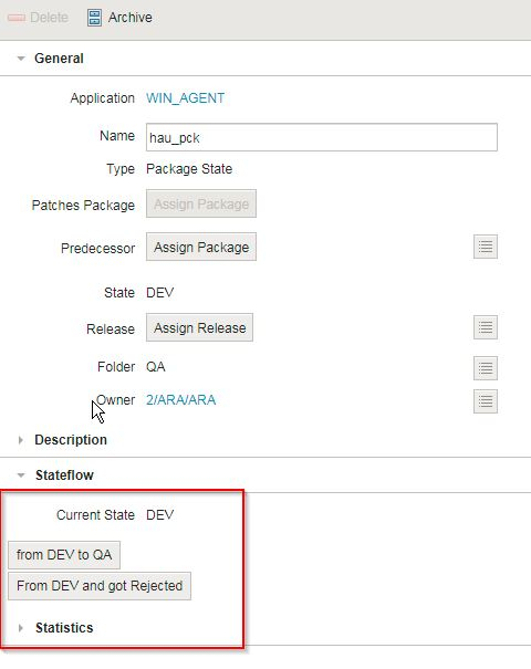 User Permissions to change the package state | Automic Continuous Delivery Automation