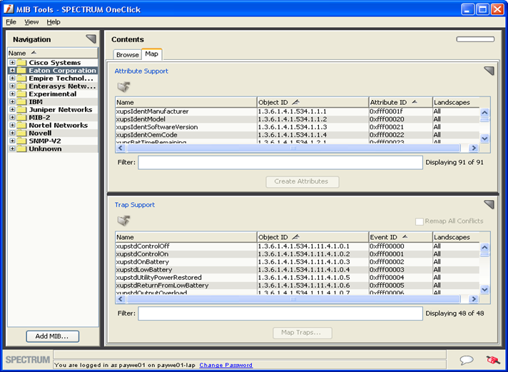 NFA traps with trap OID different of the MIB | DX NetOps