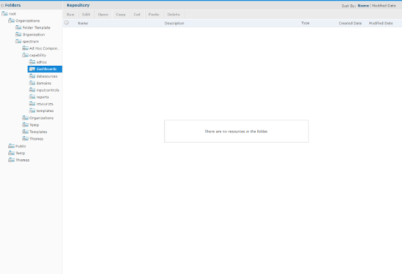 Unable to see Spectrum dashboards in CABI | DX NetOps