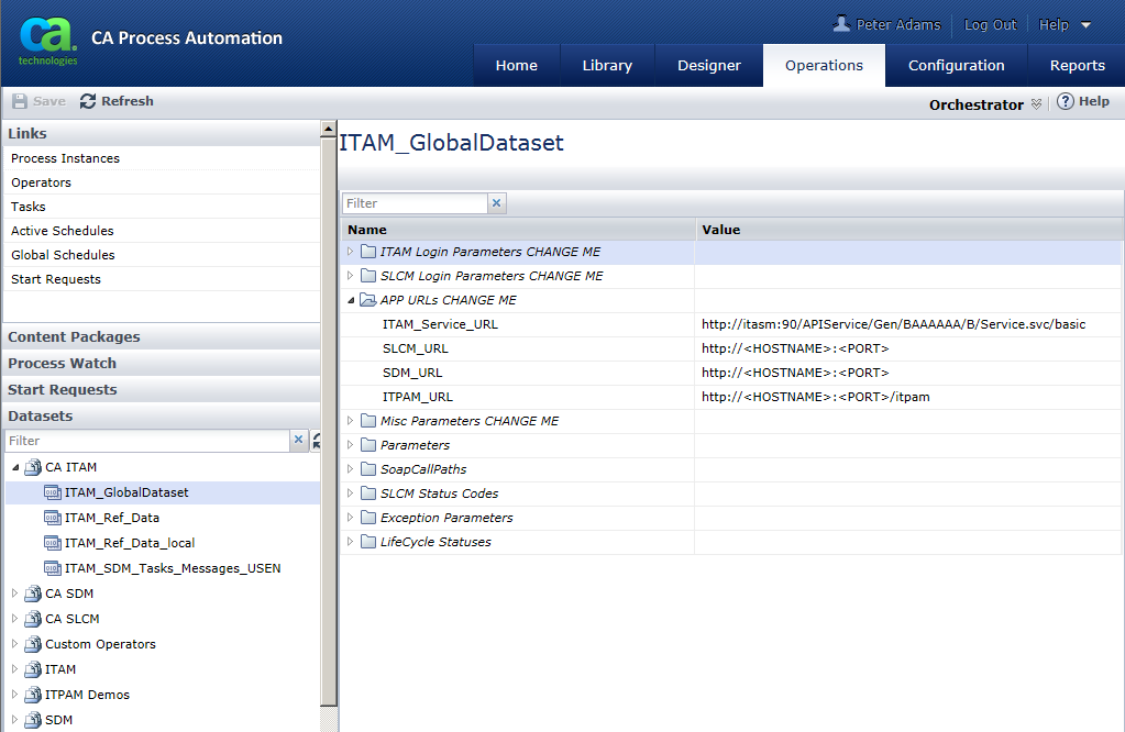 Login in CA ITAM using by CA process automation | CA Service Management