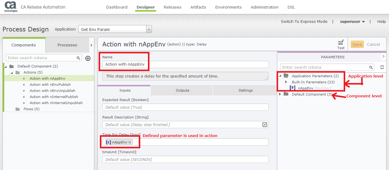 Environment Parameter is not shown to be dynamically assigned values | Release Automation
