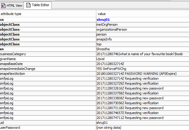 CA SSO Force password change | Symantec Access Management