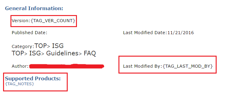 Knowledge document template | CA Service Management
