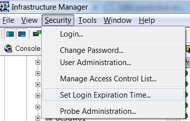 UIM Administrator Timed Logout | DX Unified Infrastructure Management