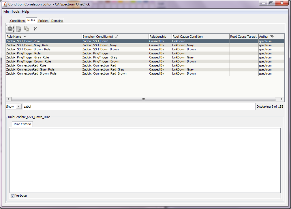 Dynamic Condition Correlation Domain | DX NetOps