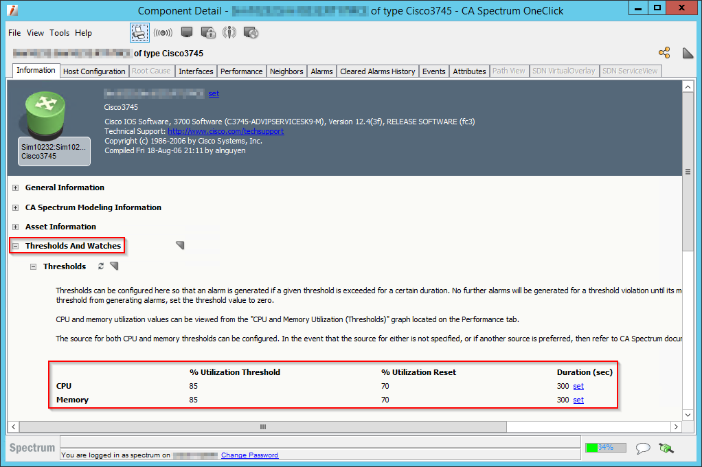 Spectrum Events queries | DX NetOps