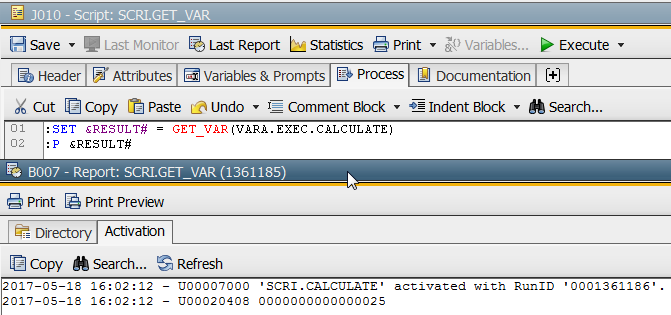 Passing Variables from ACTIVATE_UC_OBJECT to TOP flow | Automic Workload Automation