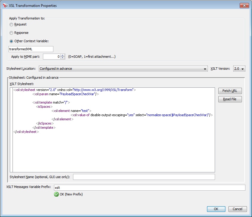 Assertion for checking a context variable for whitespace only | Layer7 ...