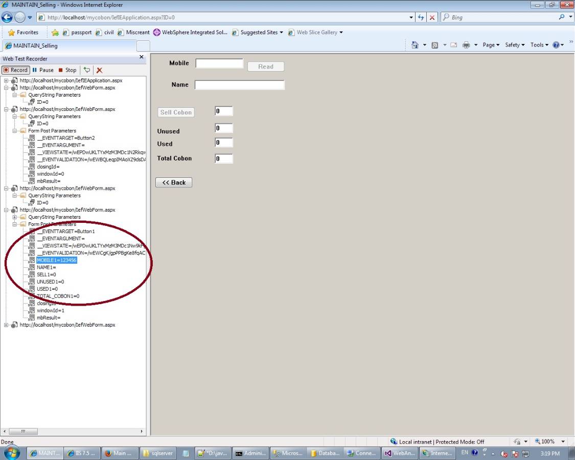 Post parameter field | Gen EDGE