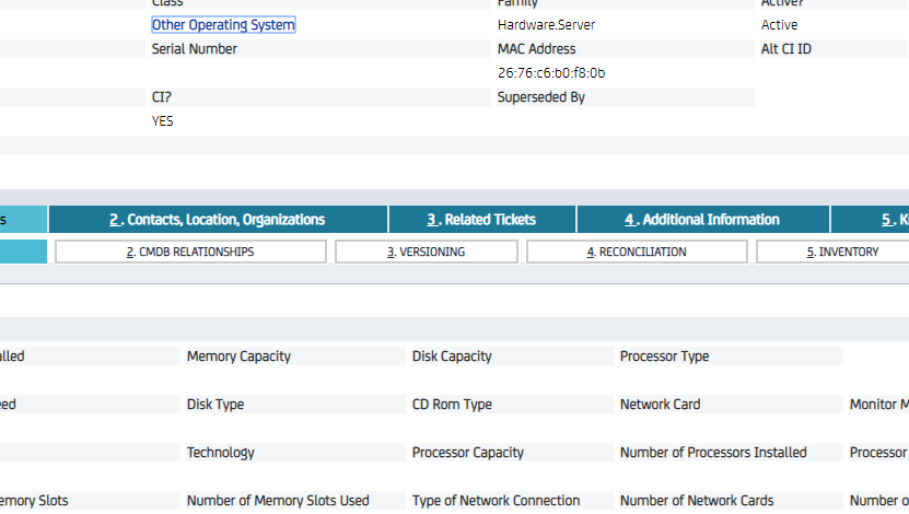 CI Attributes | CA Service Management
