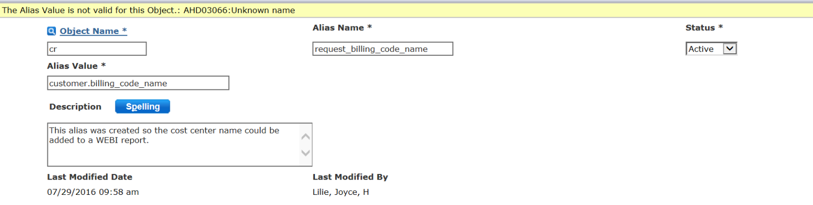 Adding a object to the derived universe in BOXI 4.1 | CA Service Management