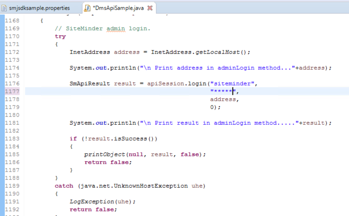 Tunnel Agent failure while using javadmsapi | Symantec Access Management