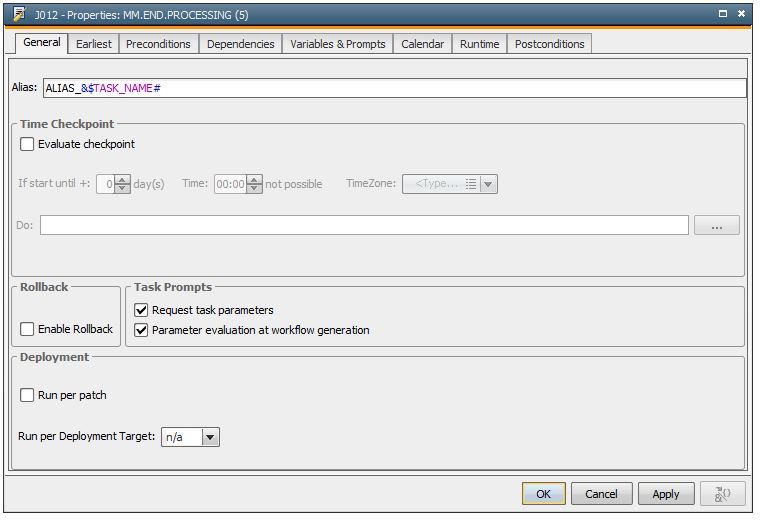 SQLI Query for task properties | Automic Workload Automation
