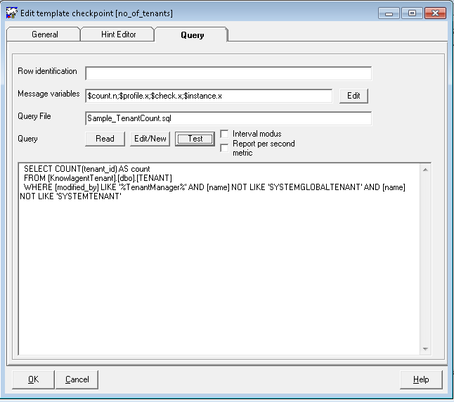 Nimsoft Infrastructure Manager: Unable to get the alarm messages for the custom checkpoint using ...
