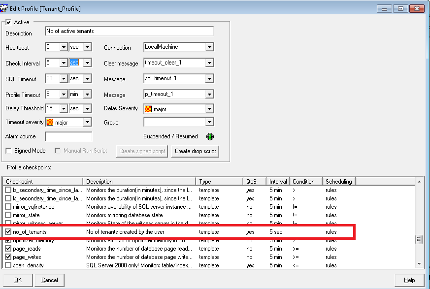 Nimsoft Infrastructure Manager: Unable to get the alarm messages for the custom checkpoint using ...