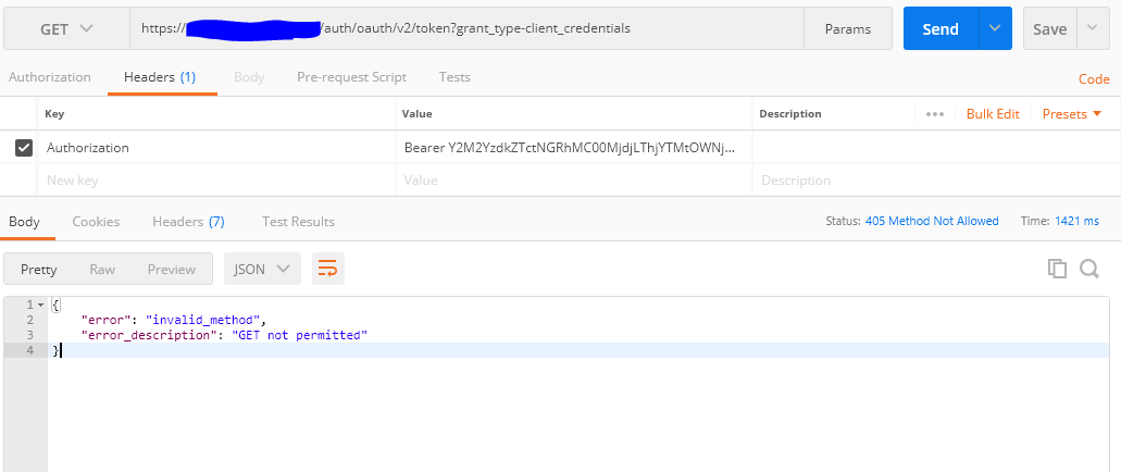 Getting invalid_request while accessing oauth manager | Layer7 API Management