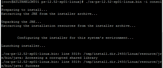 CA SSO install on Linux | Symantec Access Management