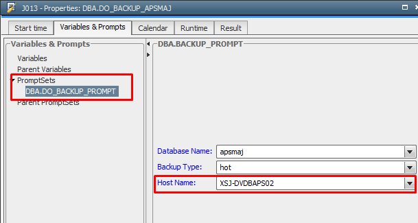 Using a SQL Variable as Prompt in Schedule | Automic Workload Automation