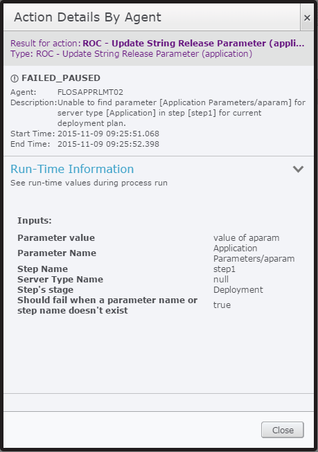 ROC - Update String Parameter in RA 5.5.2 | Release Automation