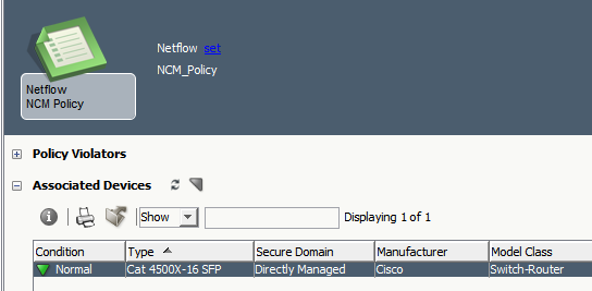 NCM Policy - Unable to apply to Global Collection (10.2.3) | DX NetOps