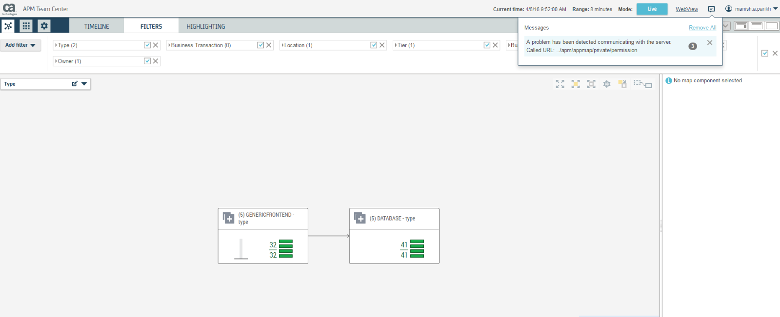 APM Team Center ERROR - Please Help | DX Application Performance Management