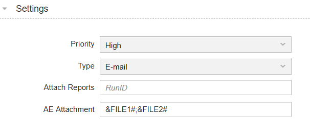 Adding multiple attachments to notifications | Automic Workload Automation