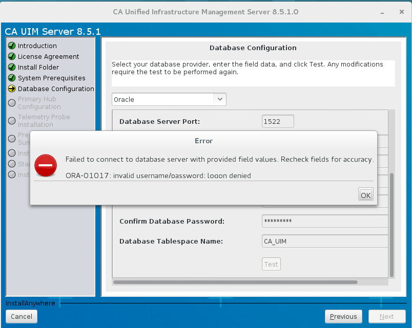 UIM 8.5.1 Instalaltion with Oracle 12.2 on Redhat 7.x | DX Unified ...