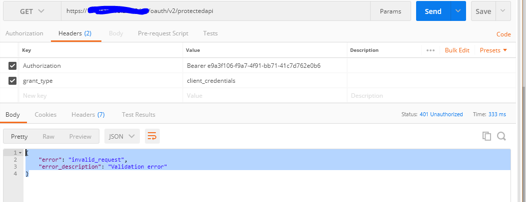 Getting invalid_request while accessing oauth manager | Layer7 API Management