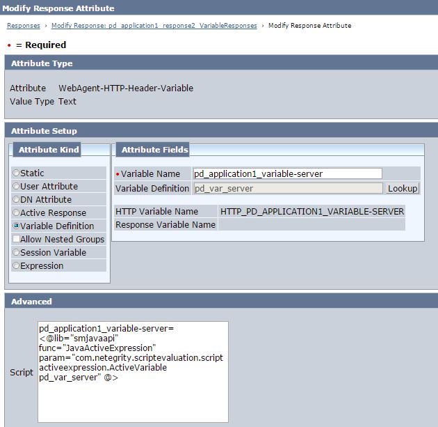 CA Siteminder Variables Syntax | Symantec Access Management