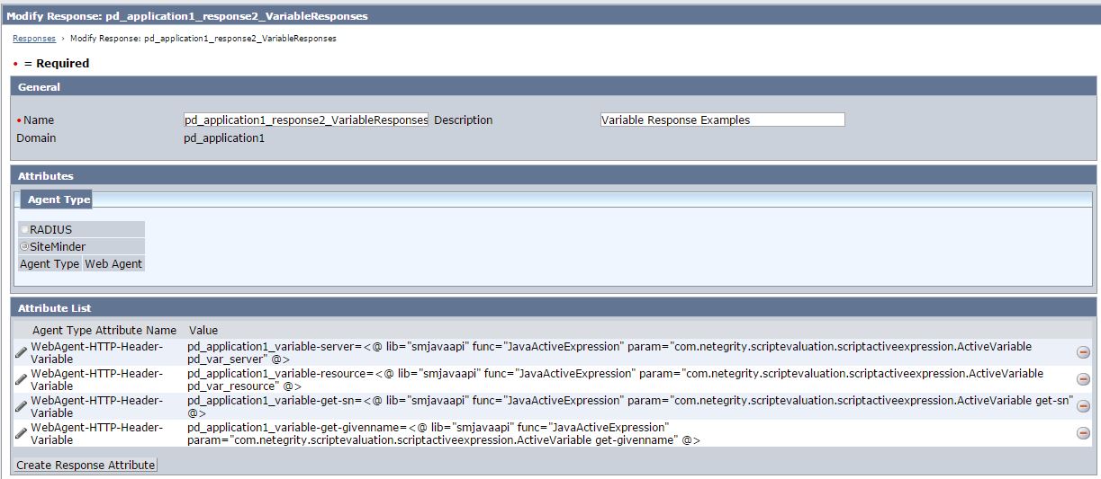 CA Siteminder Variables Syntax | Symantec Access Management