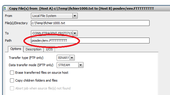 The correct way to transfer Members onto a AS'400 with a RA FTP Agent | Automic Workload Automation