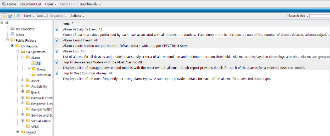 Do we have any option to pull all the Spectrum alerts(Critical, Major,Minor) from Past one month ...