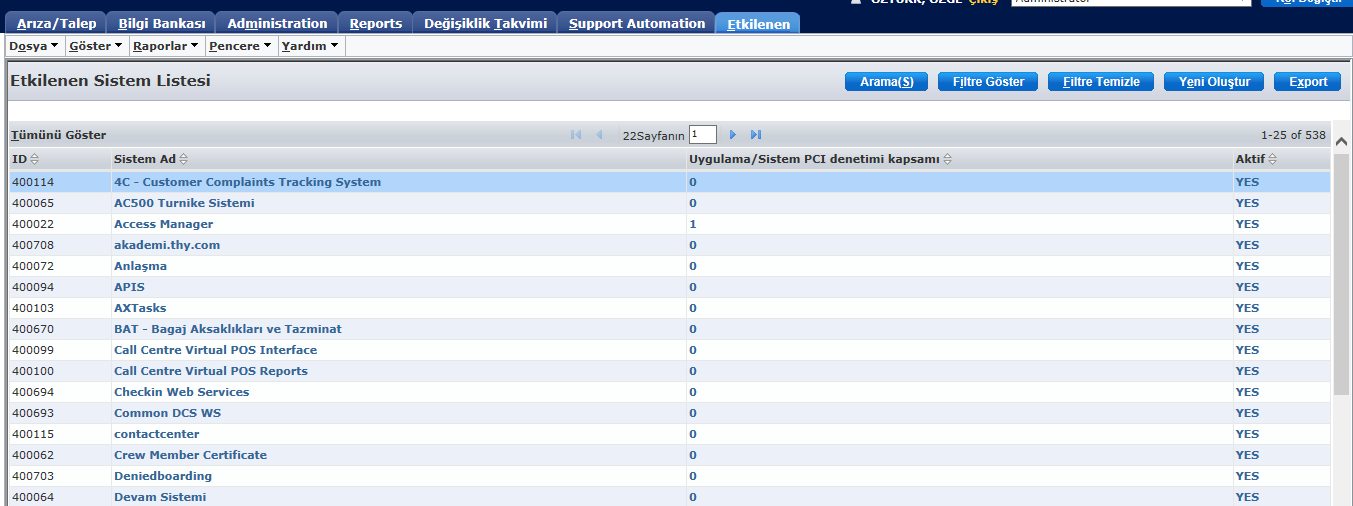Export Data Problem for List Screen | CA Service Management