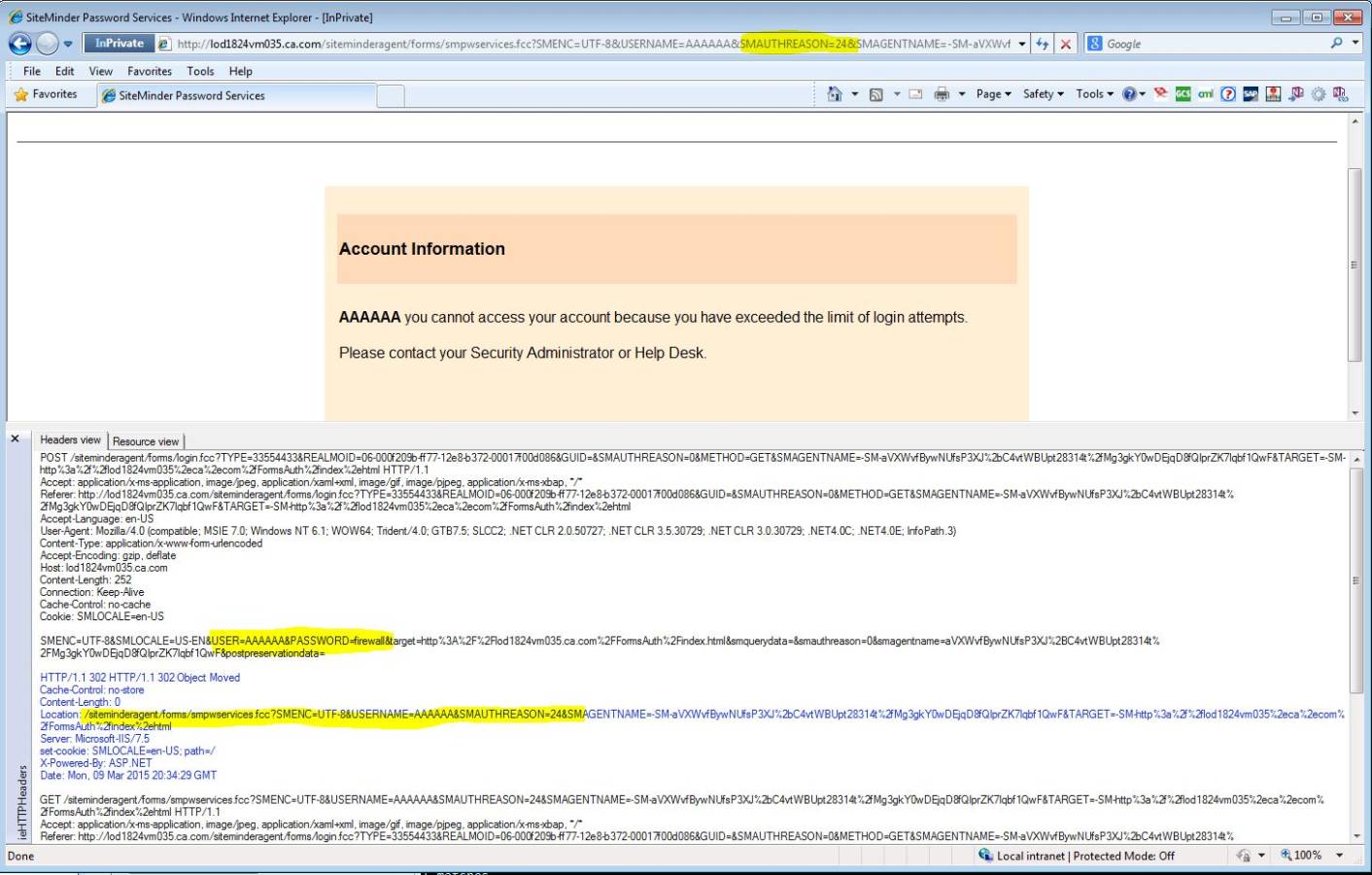 Siteminder password policy | Symantec Access Management