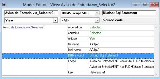 How making a 'Distinct' with DBMS Script ? | Plex 2E