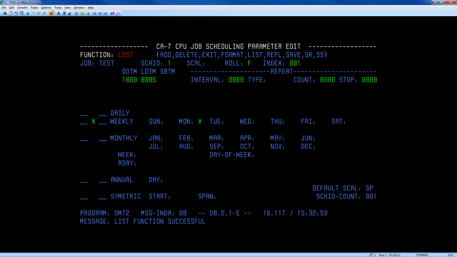 Create a scheduler 2nd business day of the week | ESP Workload Automation