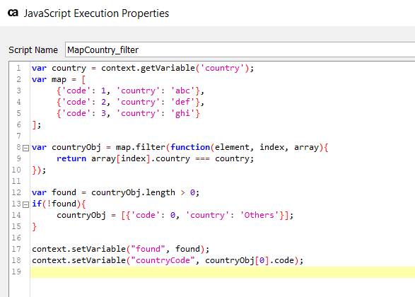 Usage of the Map in the Execute JavaScript Assertion? | Layer7 API Management