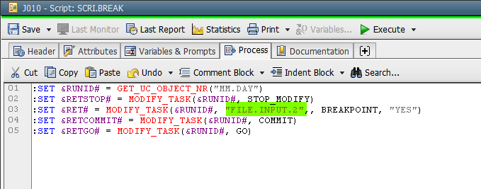 Scripting Break Points in Workflows | Automic Workload Automation