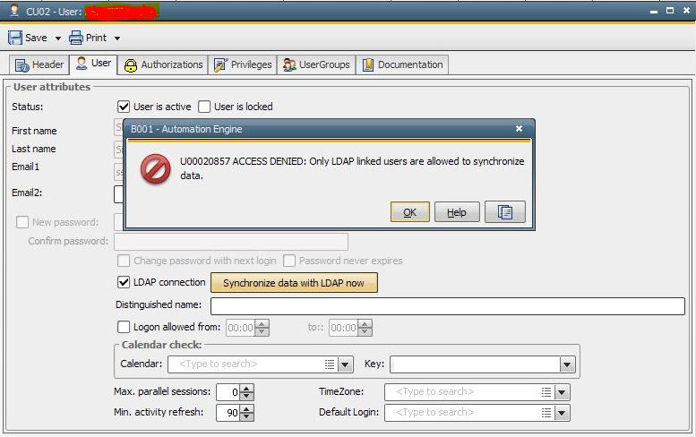 Issues with LDAP Synchronization in AWA(UC4) 11.2 | Automic Workload ...