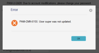 CA PAM - Cannot change password on the first time login | Symantec ...