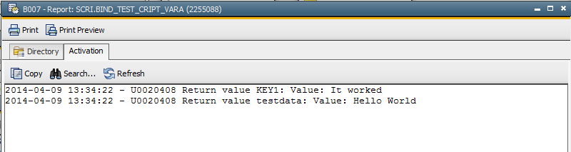 Bind columns in SQL variables? (AE v9) | Automic Workload Automation