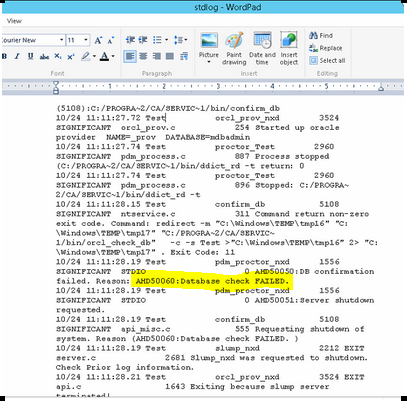PDM_CONFIGURE fails on copying mdb from another SD environment | CA Service Management