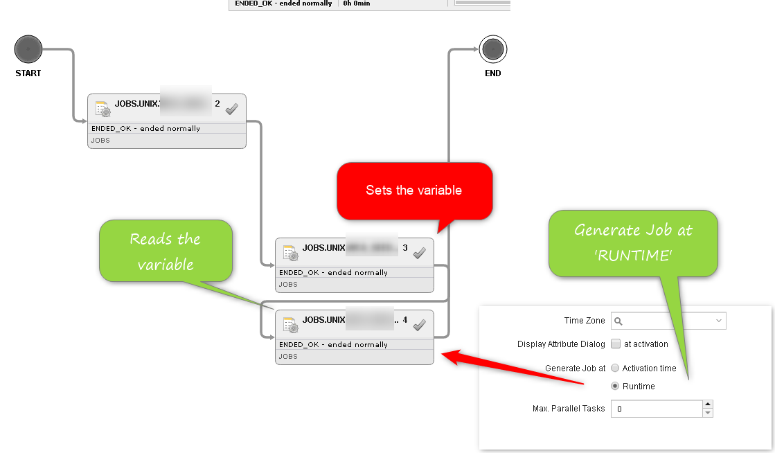 Concat variable at the command of command | Automic Workload Automation