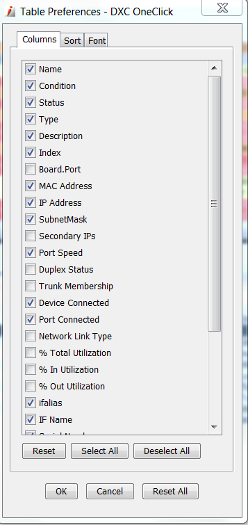 Unable to set the interface Description | DX NetOps